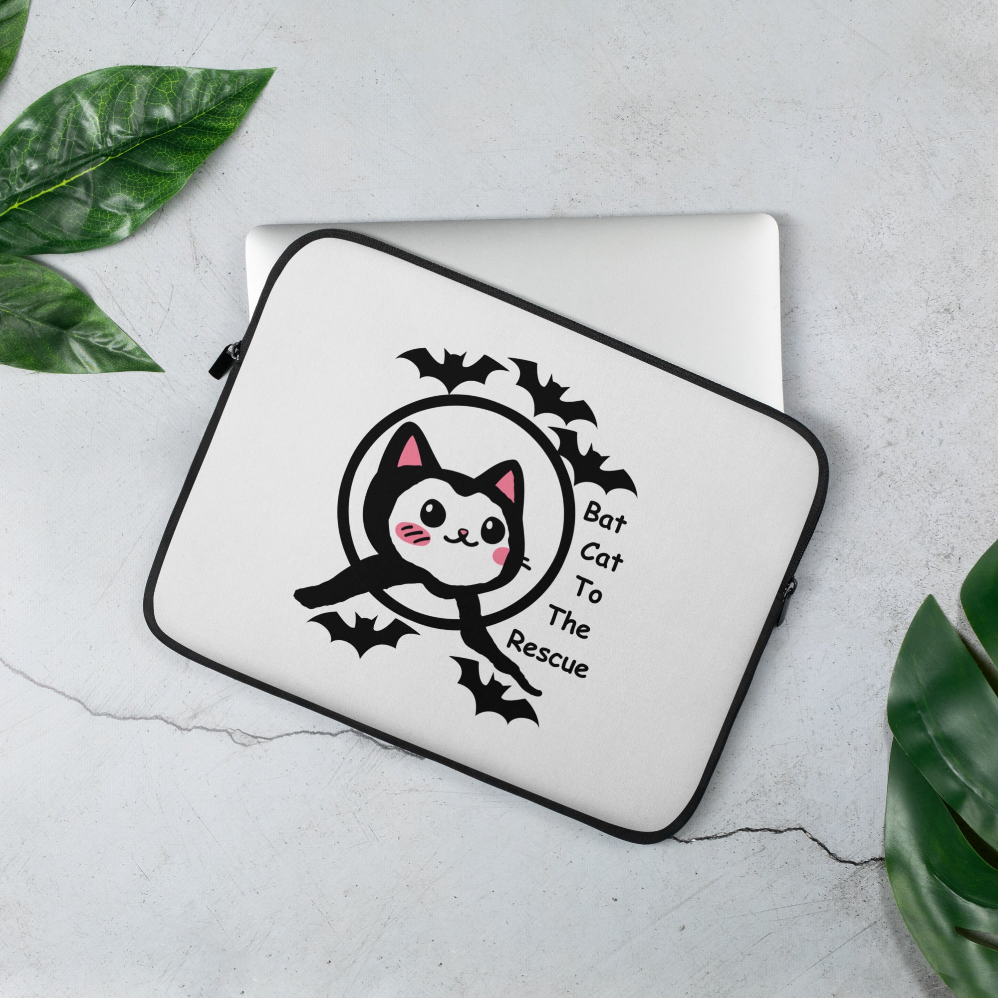 Bat Cat to the Rescue Laptop Sleeve – Ruff Duck Designs